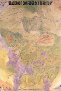 Map of Blackfoot Confederacy Territory